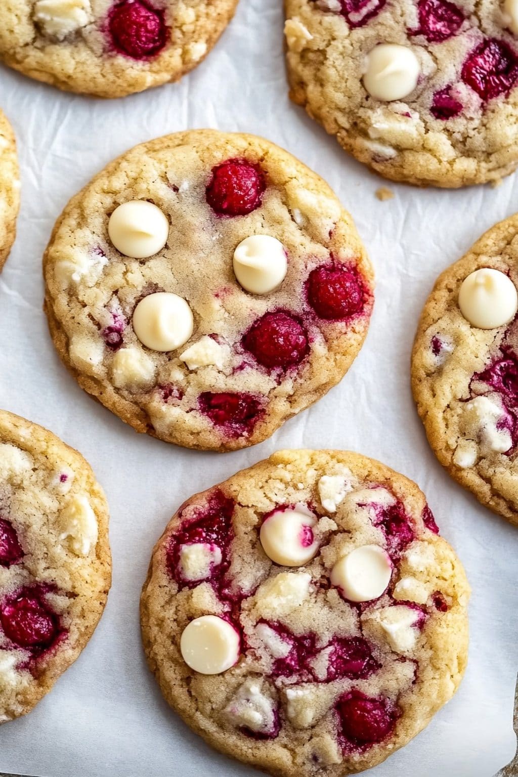 White Chocolate Raspberry Cookies - Insanely Good