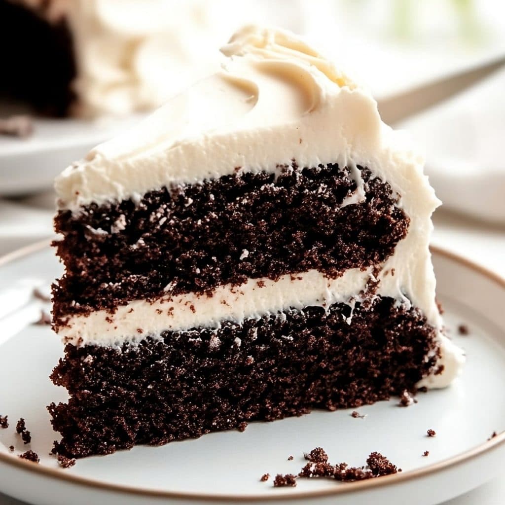 Chocolate Cake with Cream Cheese Frosting - Insanely Good
