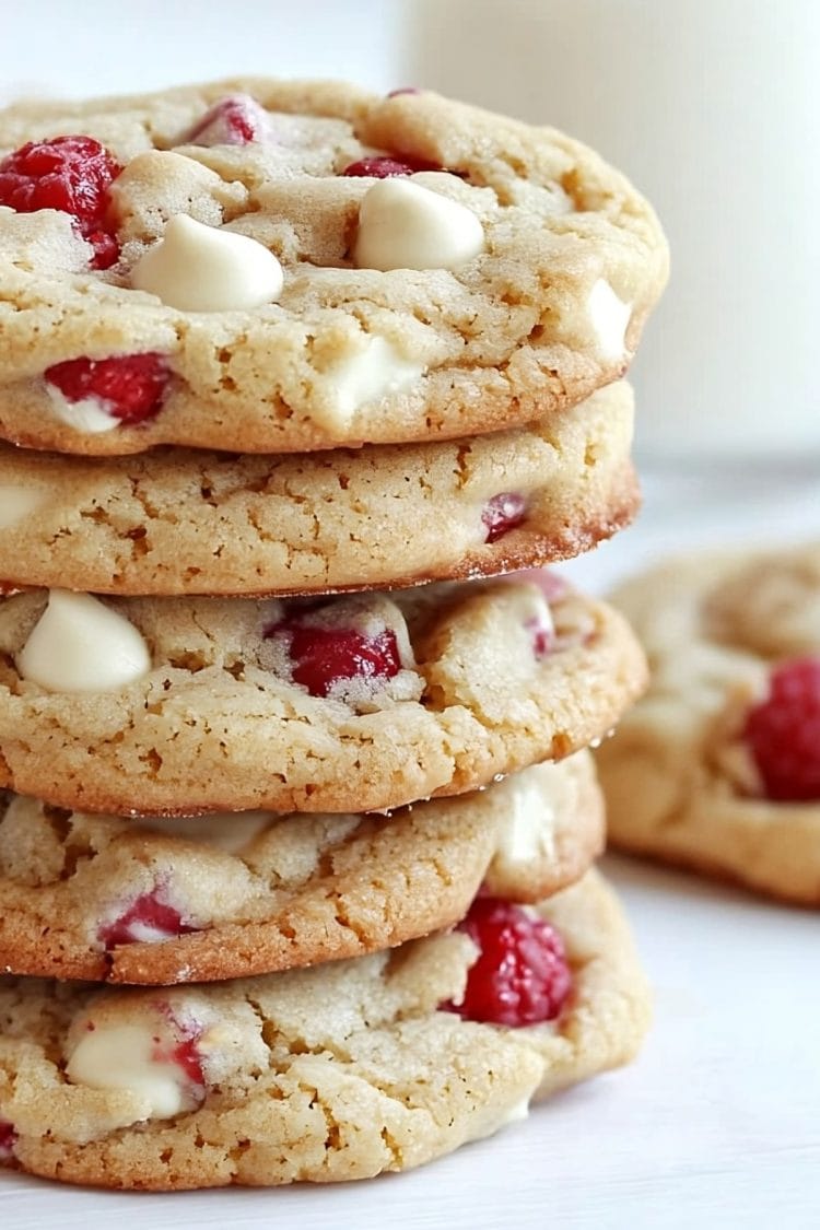 White Chocolate Raspberry Cookies - Insanely Good