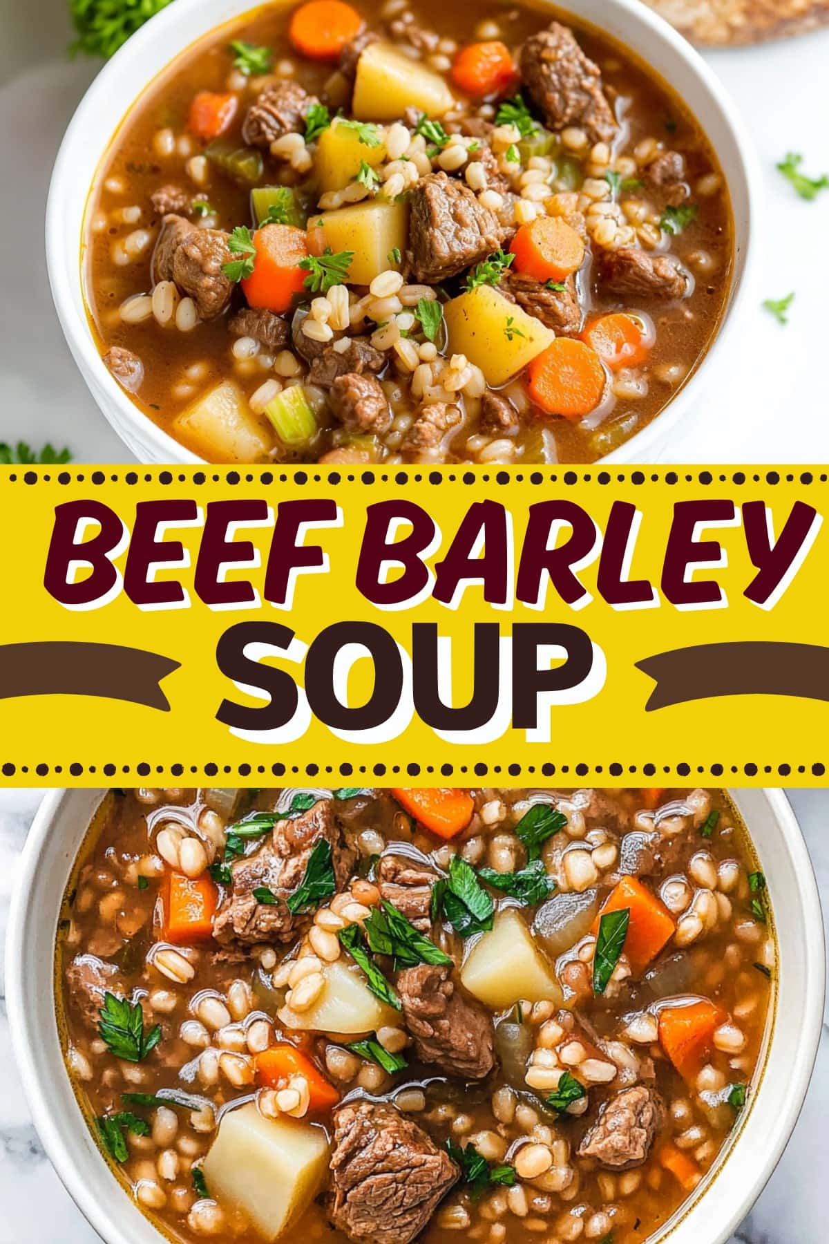 Beef Barley Soup - Insanely Good