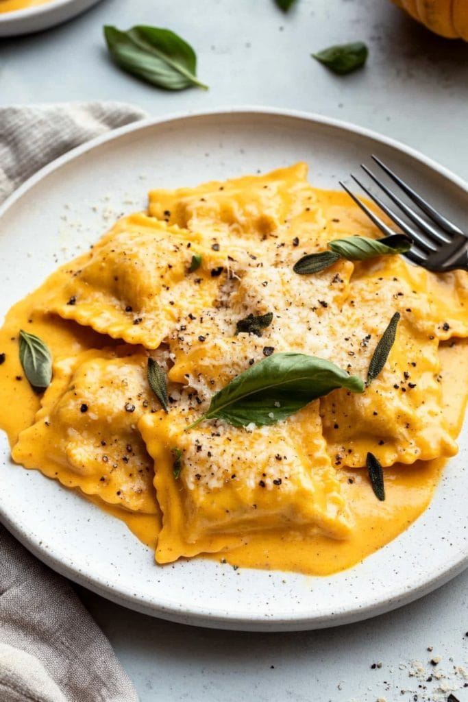 Creamy Pumpkin Ravioli - Insanely Good