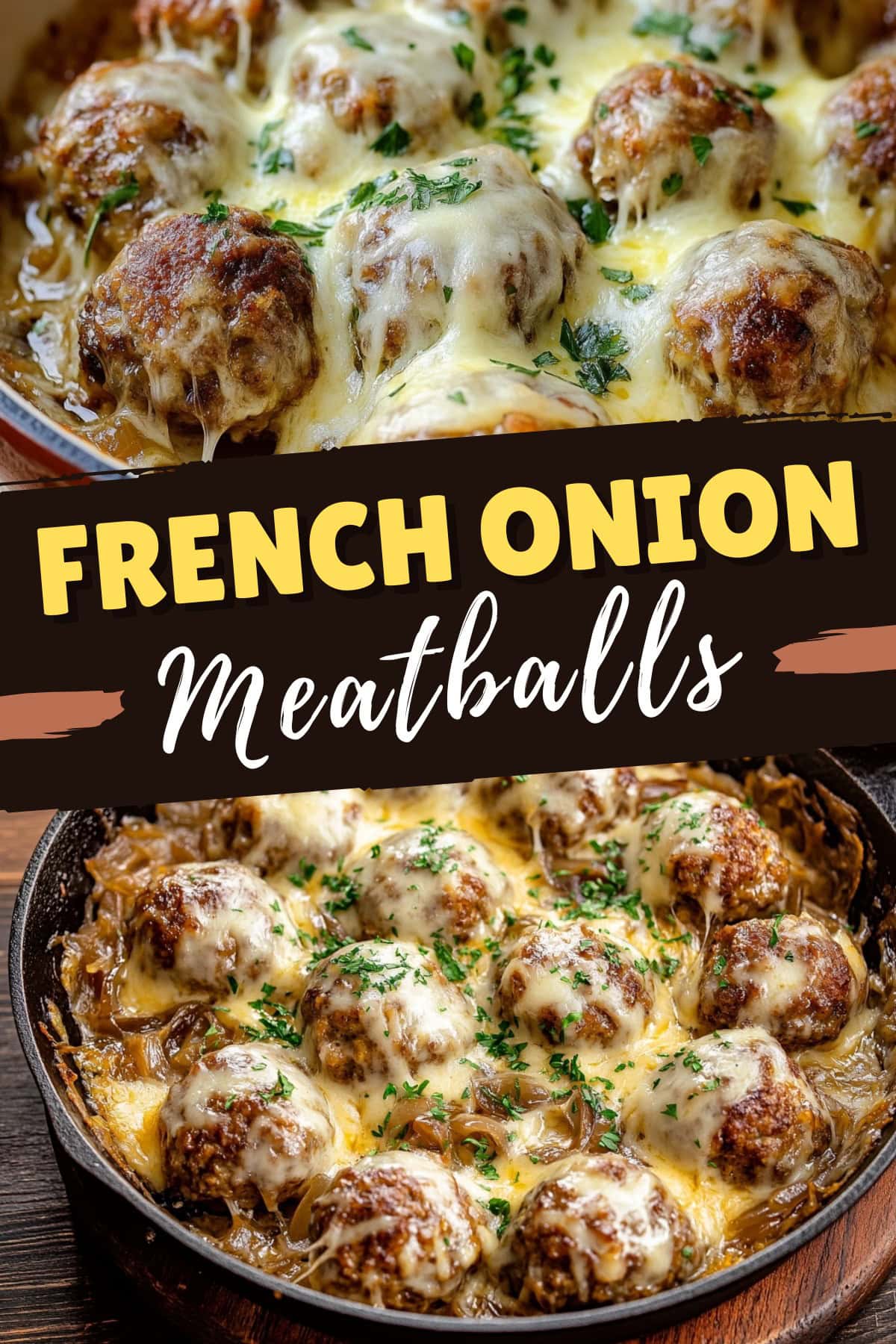 French Onion Meatballs - Insanely Good