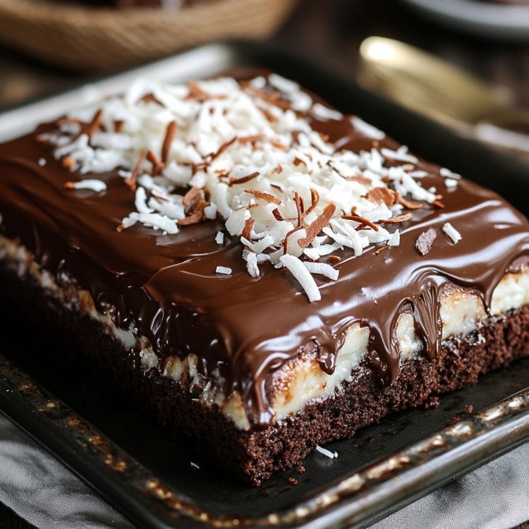 Mounds Candy Bar Cake Recipe - Insanely Good