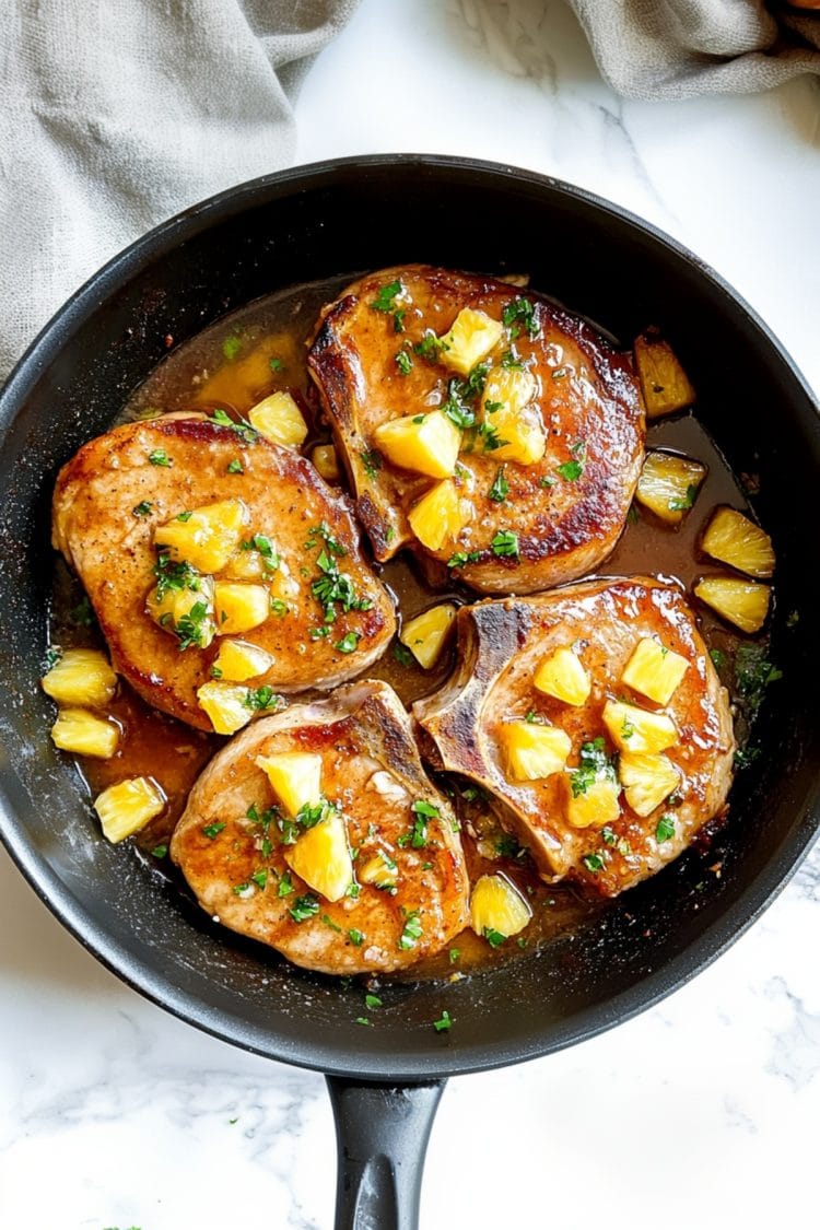 Easy Pineapple Pork Chops - Insanely Good