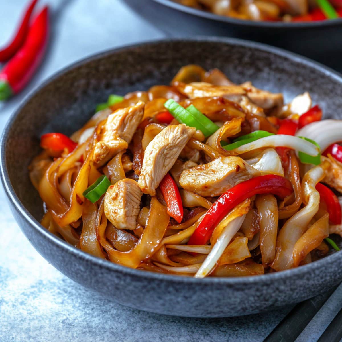 Chicken Chow Fun - Insanely Good