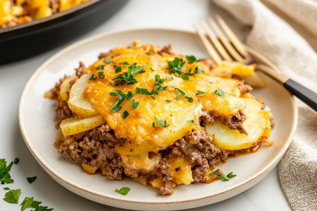 Hamburger Potato Casserole Recipe - Insanely Good