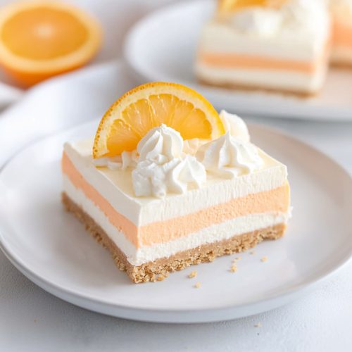 No-Bake Orange Creamsicle Dream Bars - Insanely Good