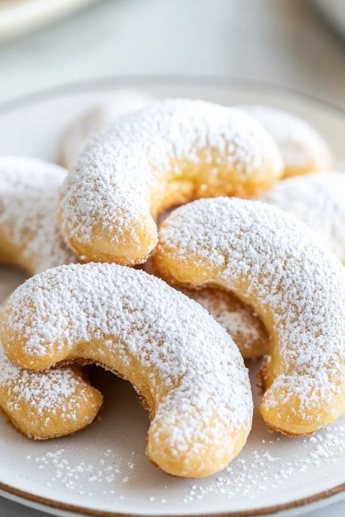 Almond Crescent Cookies Recipe - Insanely Good