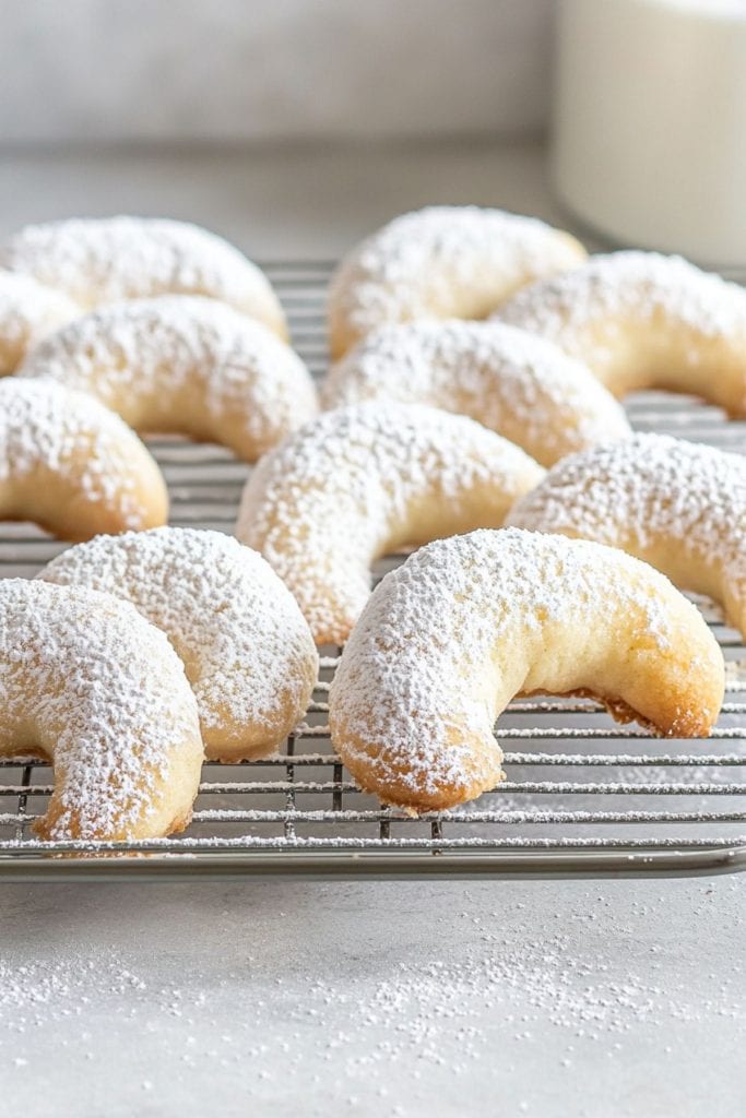 Almond Crescent Cookies Recipe - Insanely Good