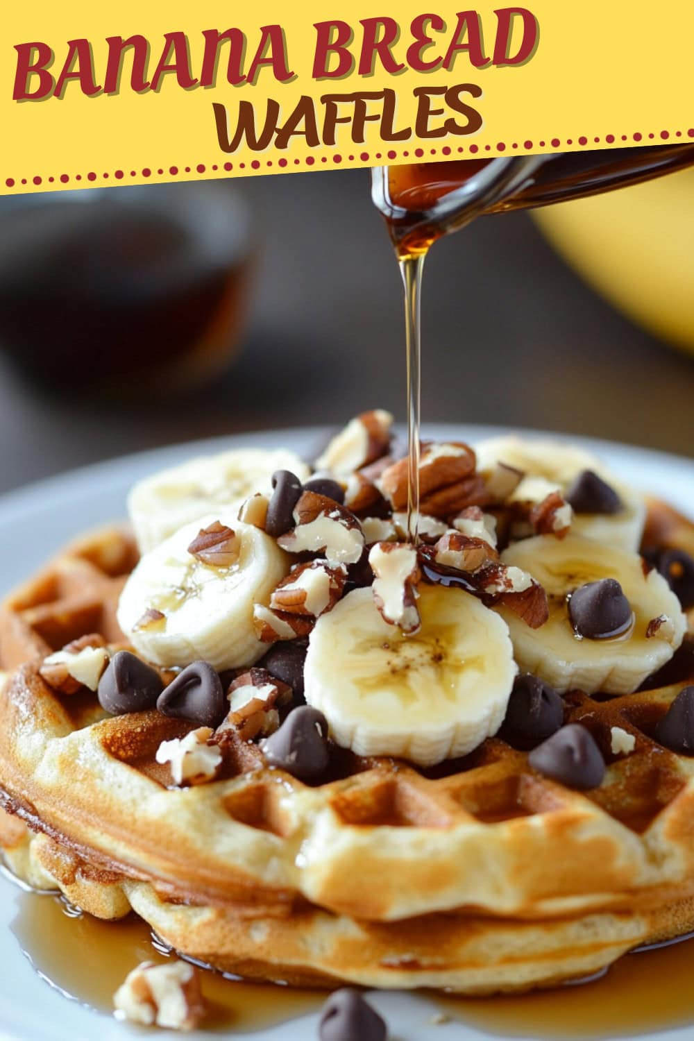 Banana Bread Waffles - Insanely Good