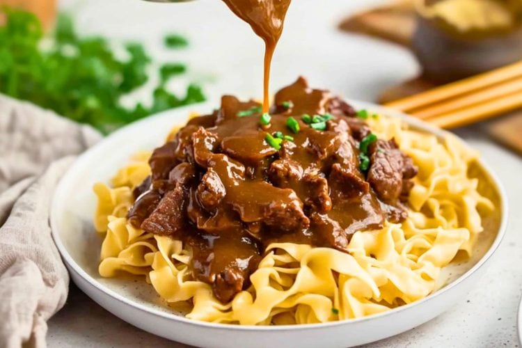 Beef Tips and Noodles - Insanely Good