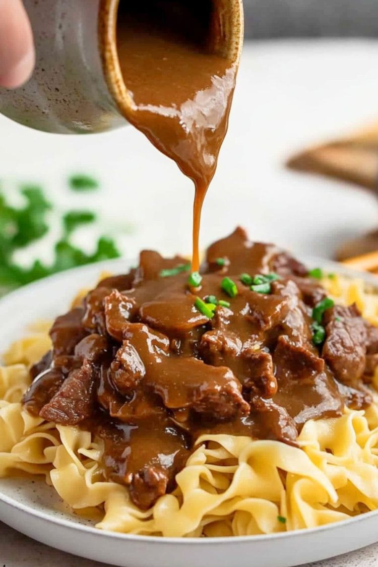 Beef Tips and Noodles - Insanely Good