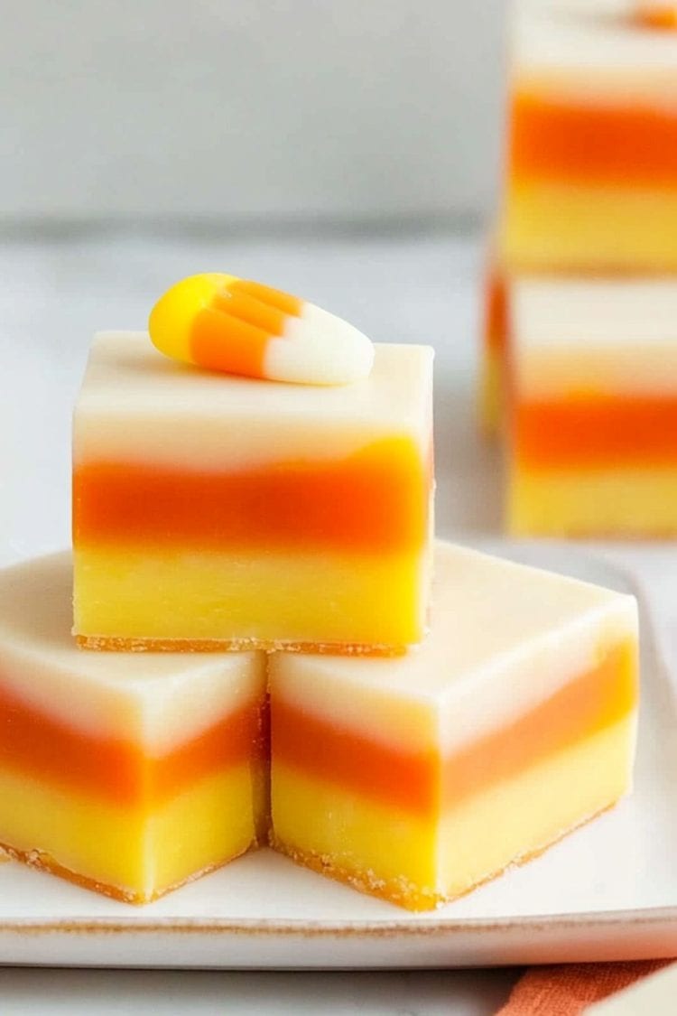 Candy Corn Fudge - Insanely Good