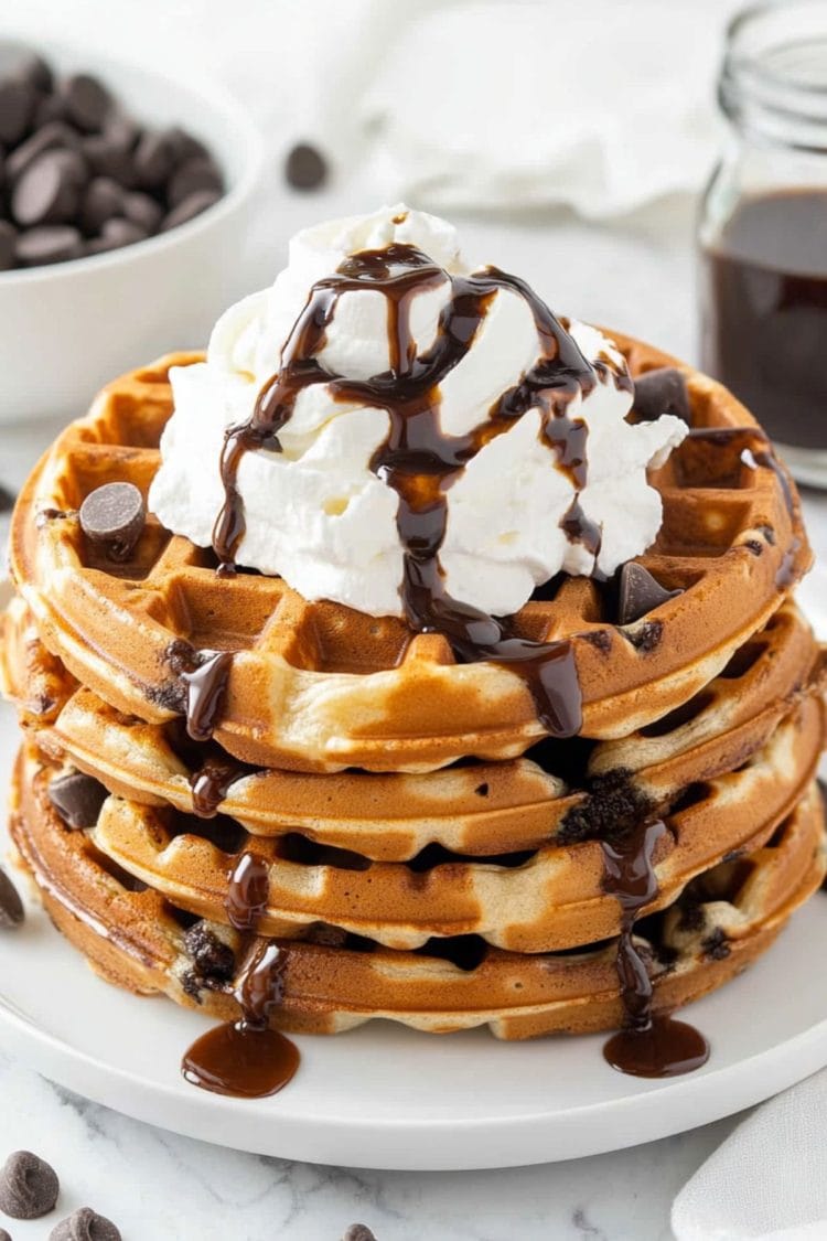 Chocolate Chip Waffles - Insanely Good