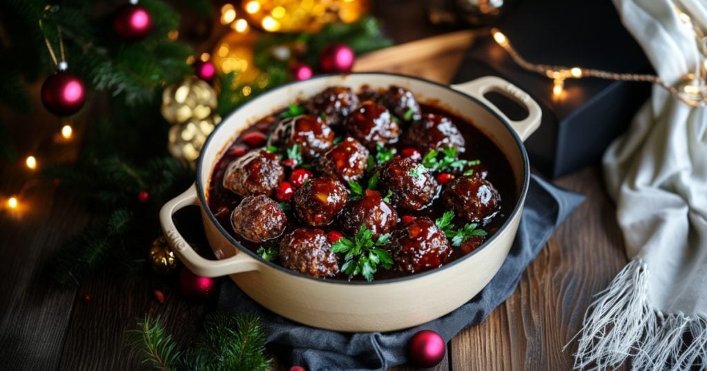Christmas Meatballs Recipe - Insanely Good