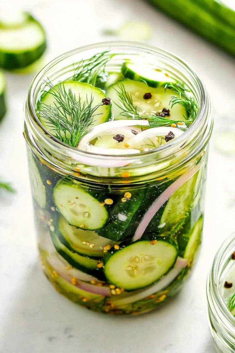 Easy Refrigerator Pickles Recipe - Insanely Good