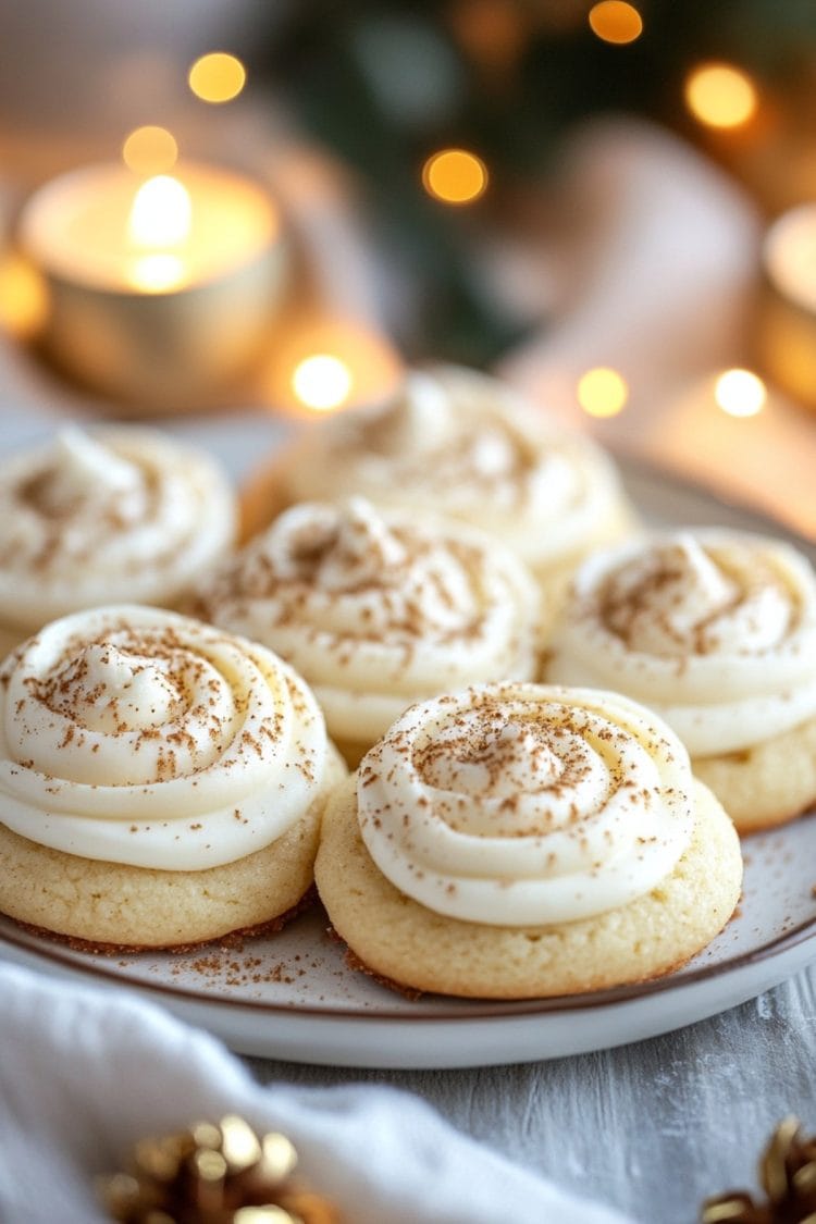 Frosted Eggnog Cookies - Insanely Good