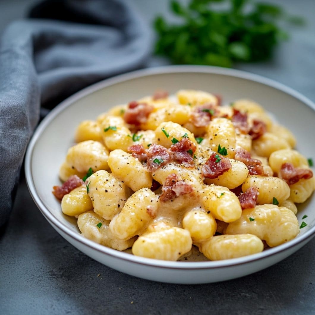 Gnocchi Carbonara Ricardo – Recette Gnocchi Carbonara – YUAM