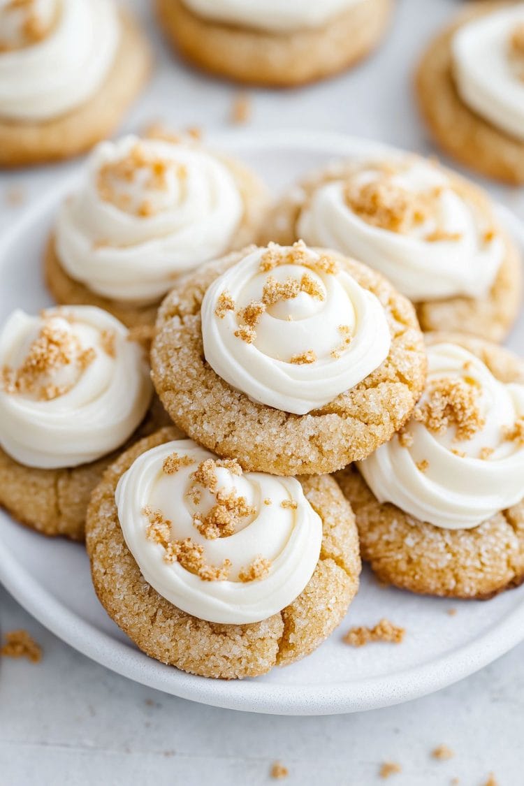 Graham Cracker Cookies with Frosting - Insanely Good