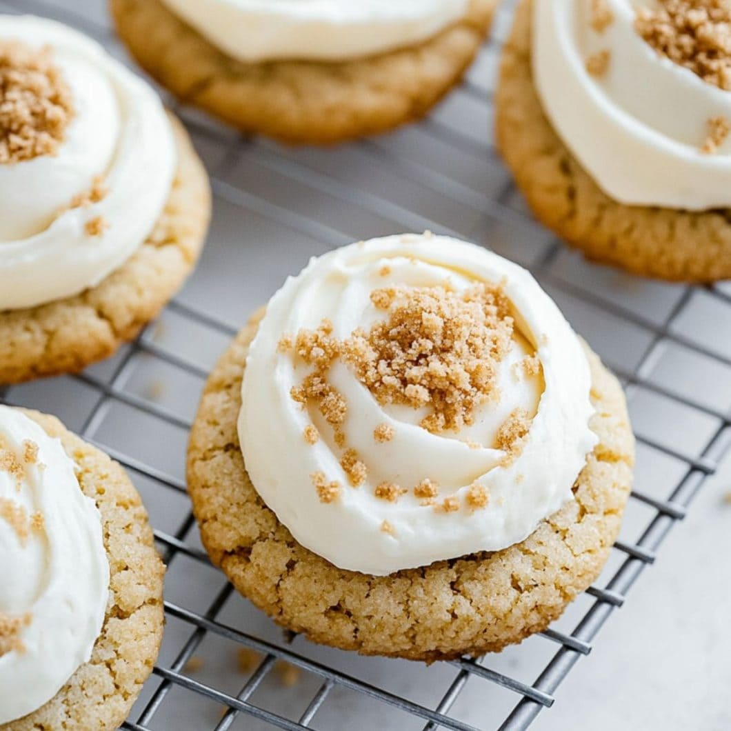 Graham Cracker Cookies with Frosting - Insanely Good