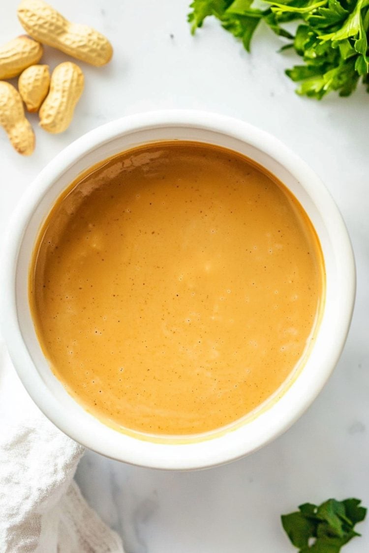 Thai Crunch Salad with Peanut Dressing - Insanely Good