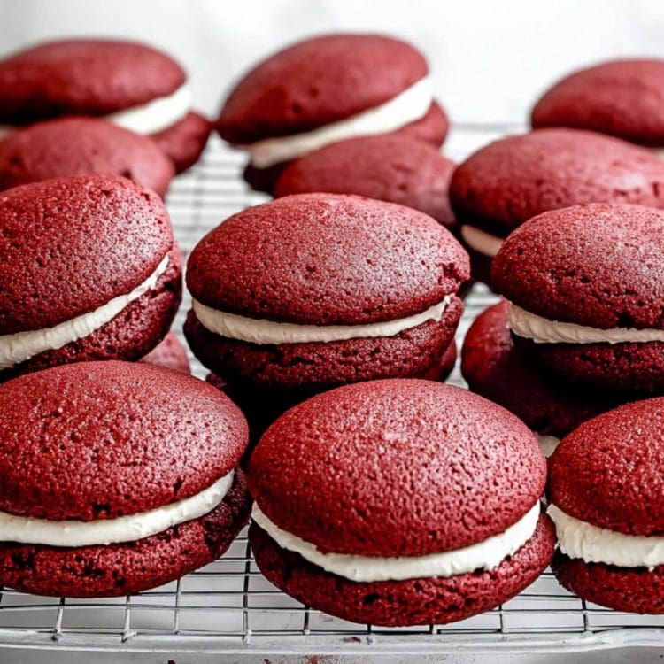 Red Velvet Whoopie Pies - Insanely Good