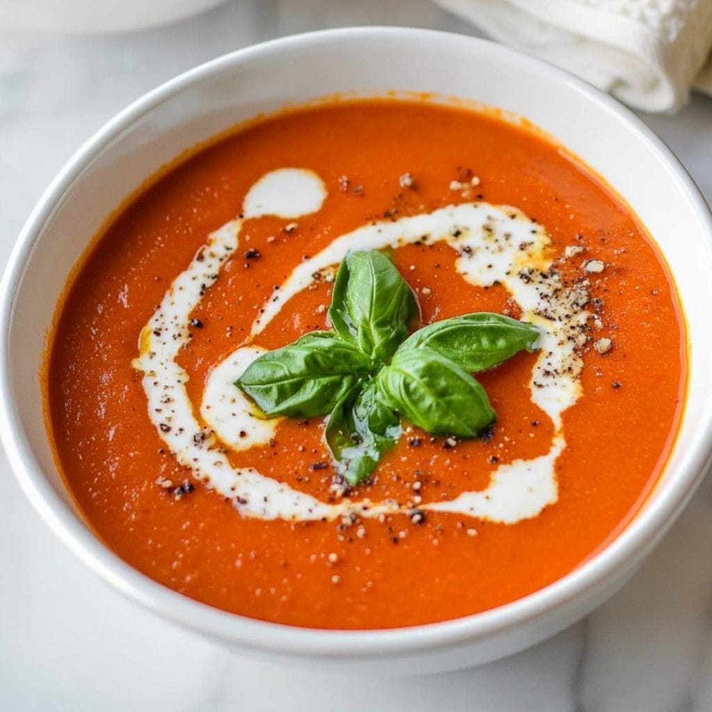 Roasted Red Pepper Soup - Insanely Good