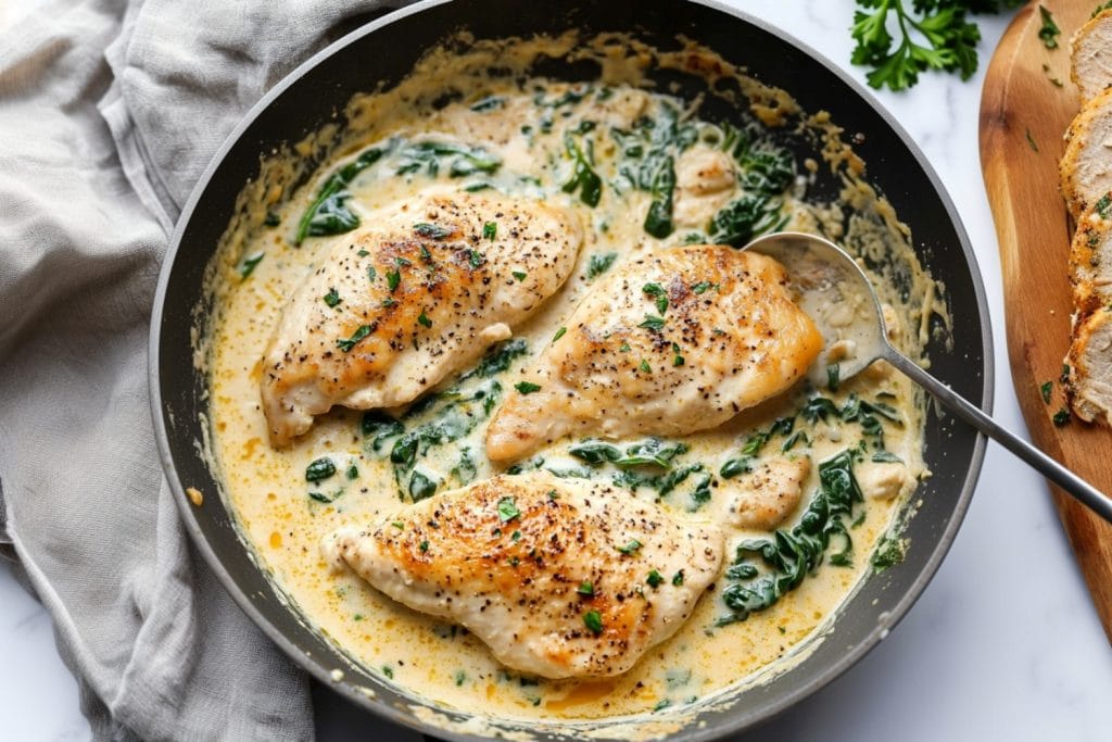 Creamy Boursin Chicken - Insanely Good