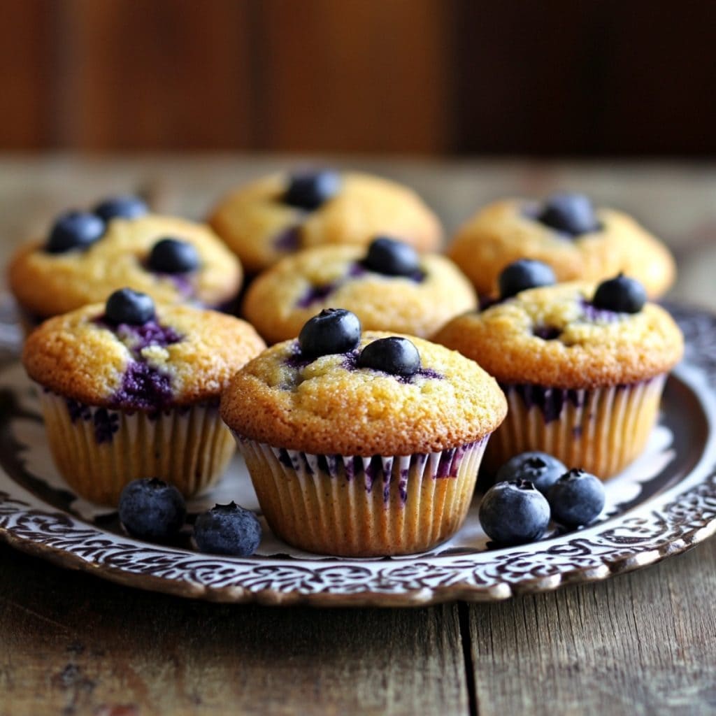 Blueberry Cornbread Muffins Recipe - Insanely Good