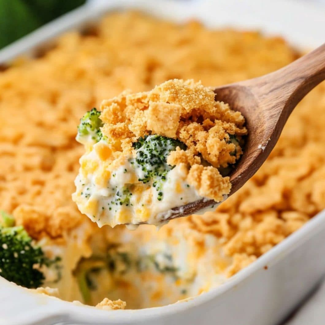 Broccoli Casserole with Ritz Crackers - Insanely Good