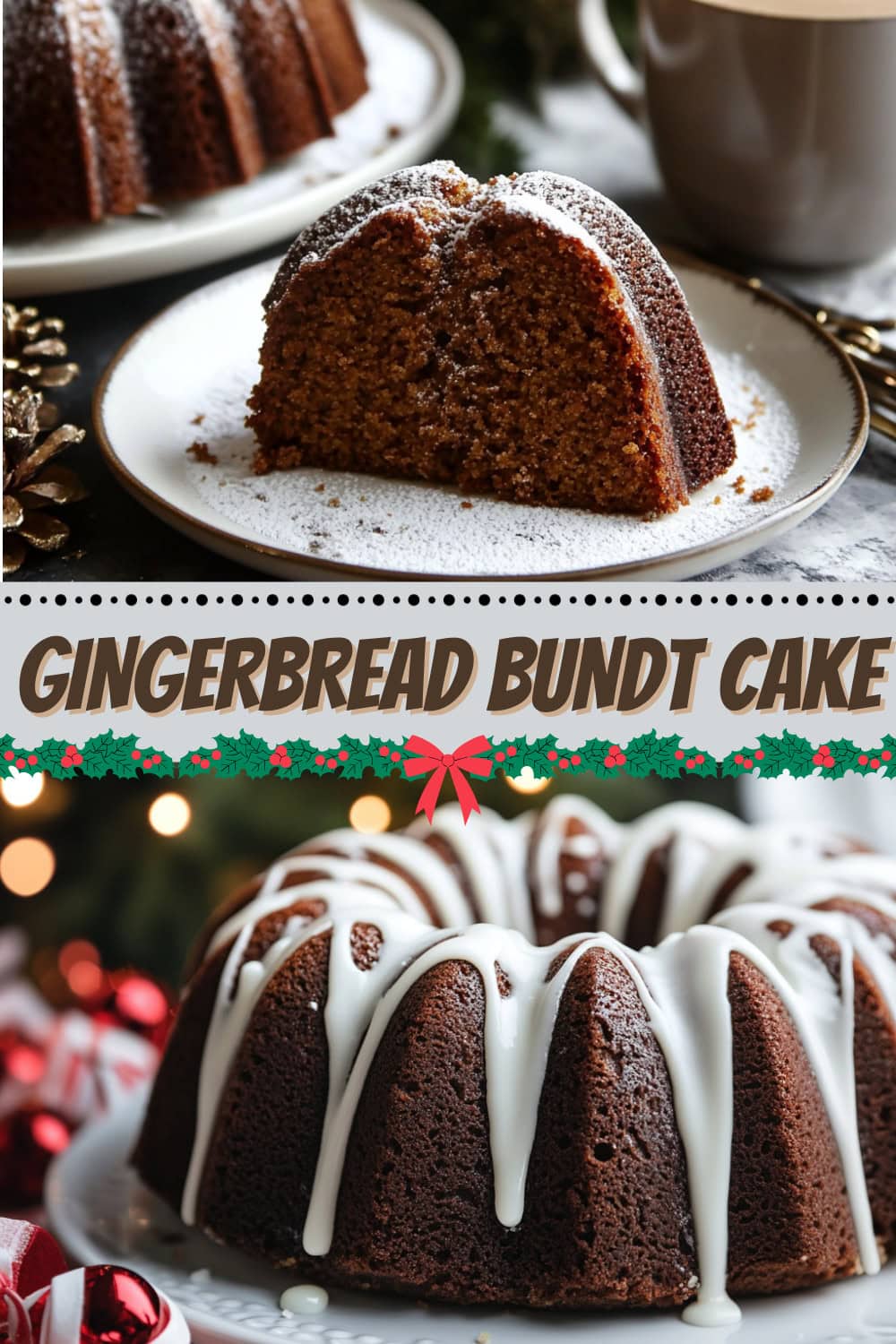 Gingerbread Bundt Cake Recipe - Insanely Good