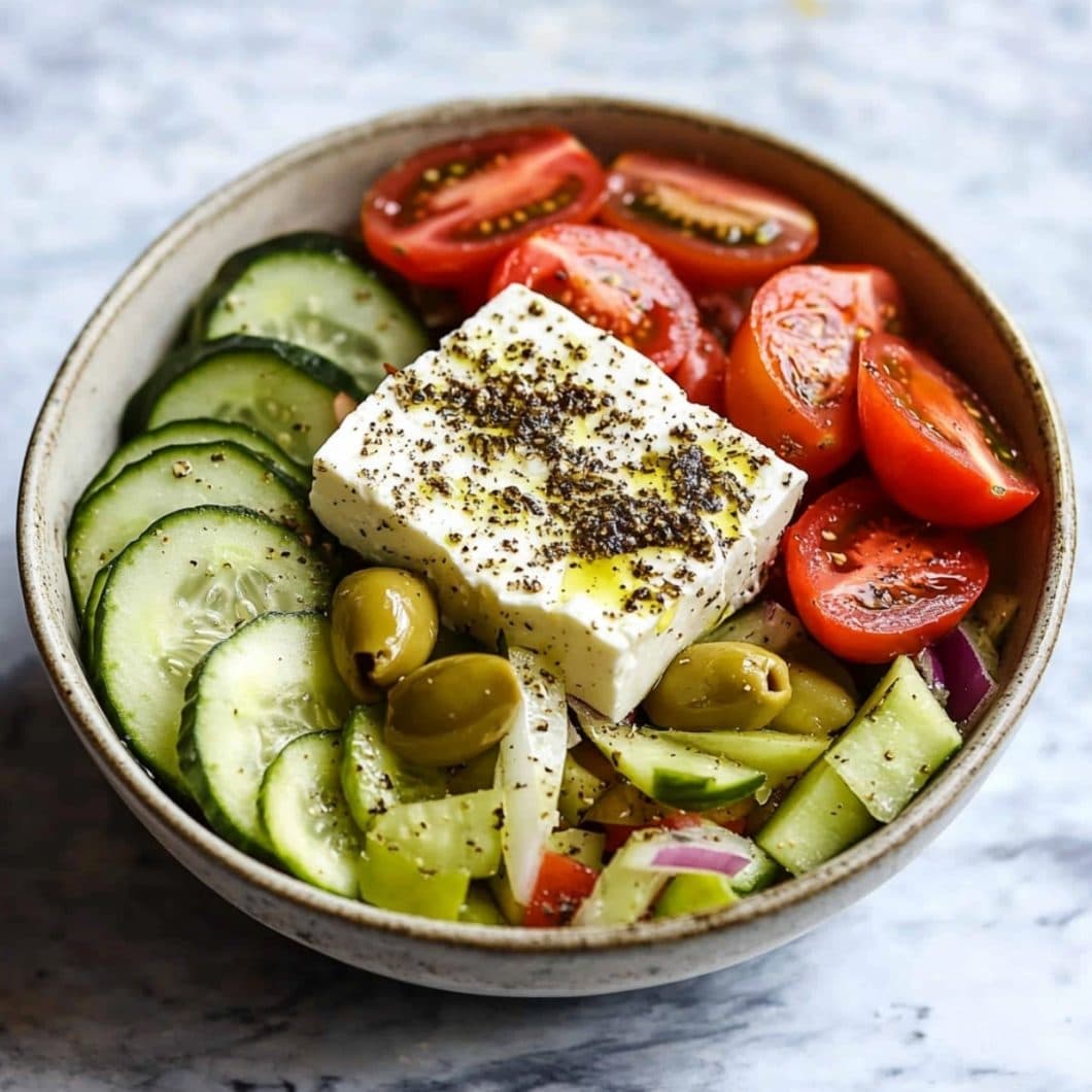 Horiatiki Greek Salad - Insanely Good