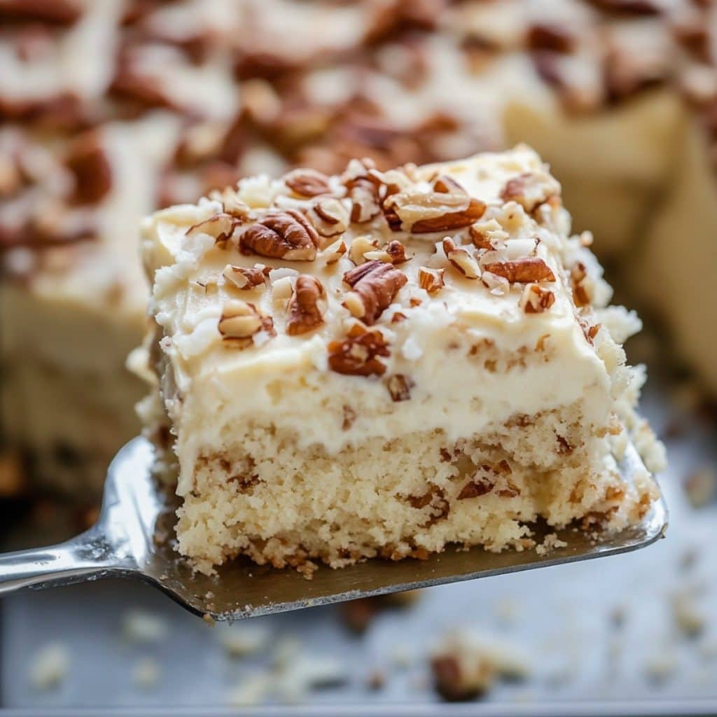 Italian Cream Sheet Cake - Insanely Good