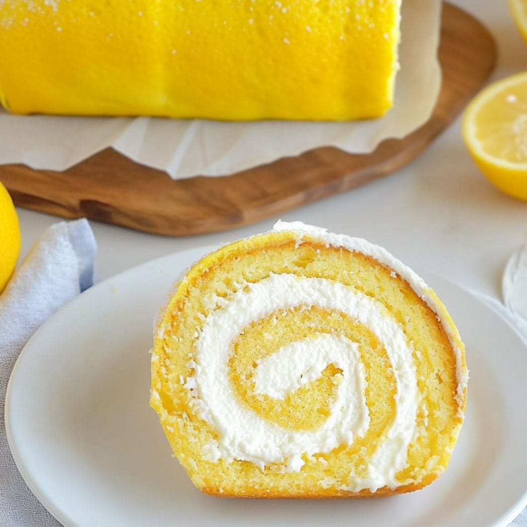 Lemon Cake Roll - Insanely Good
