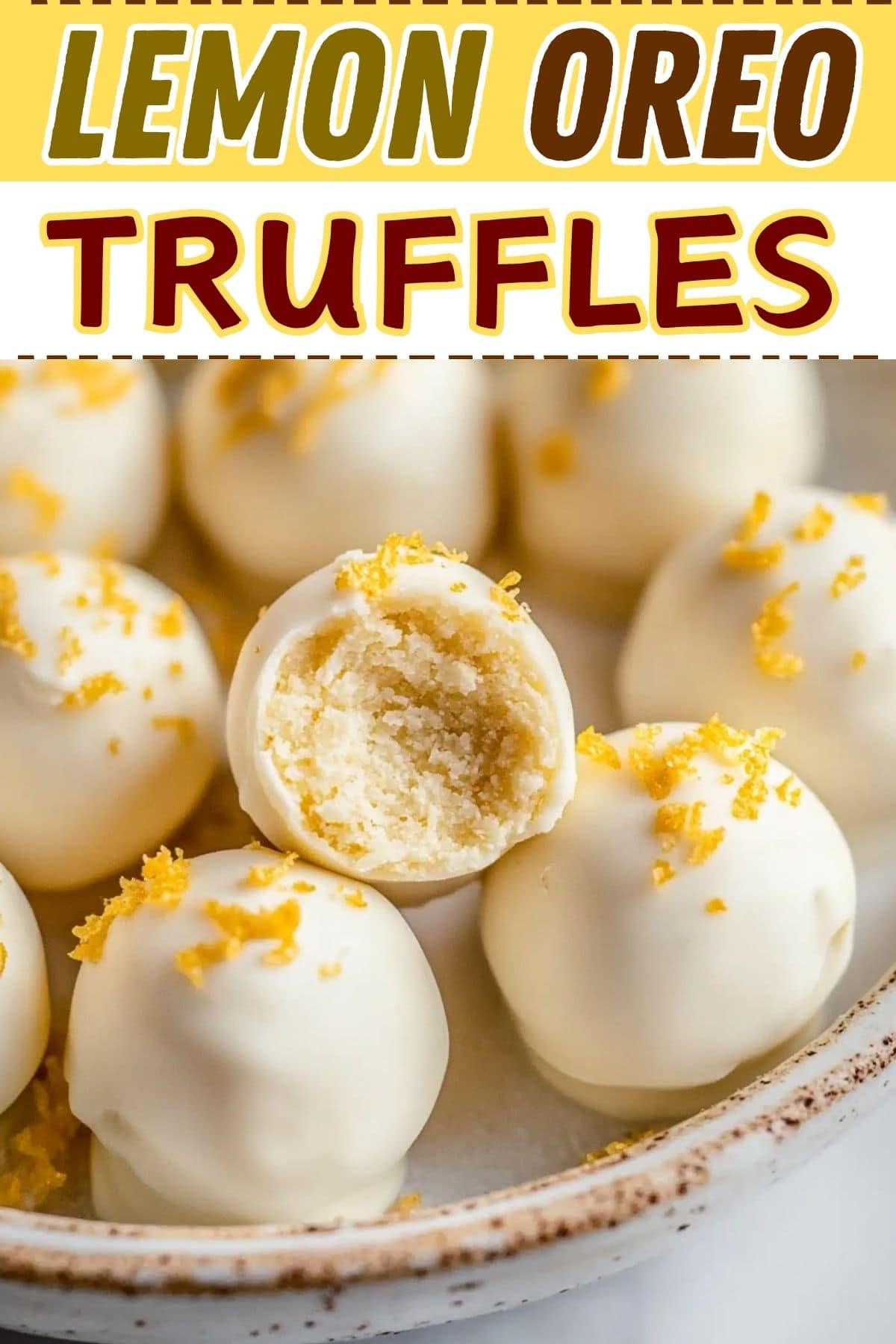 Lemon Oreo Truffles - Insanely Good