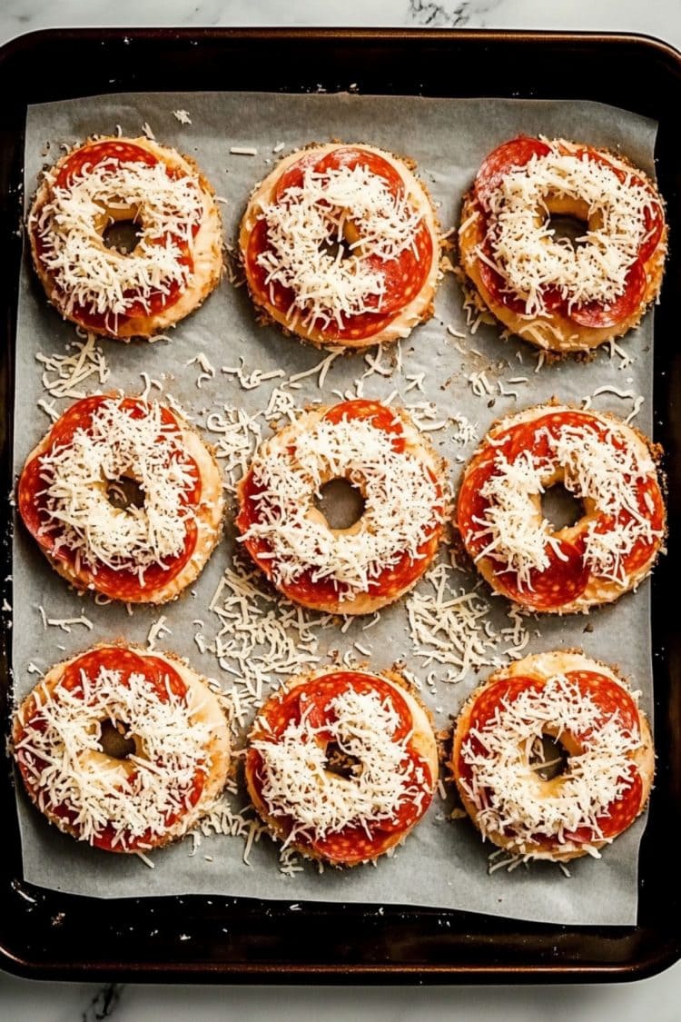 Pizza Bagels - Insanely Good