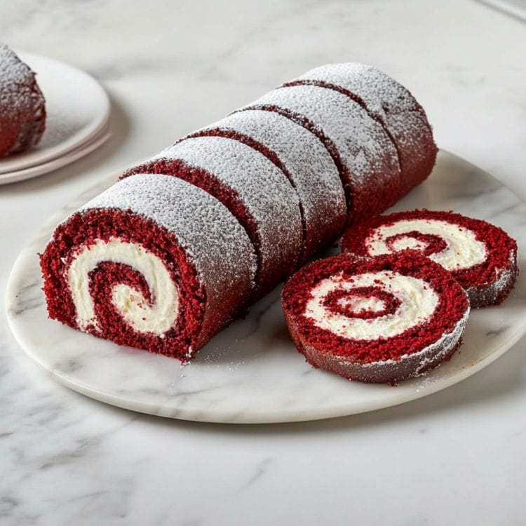 Red Velvet Cake Roll - Insanely Good