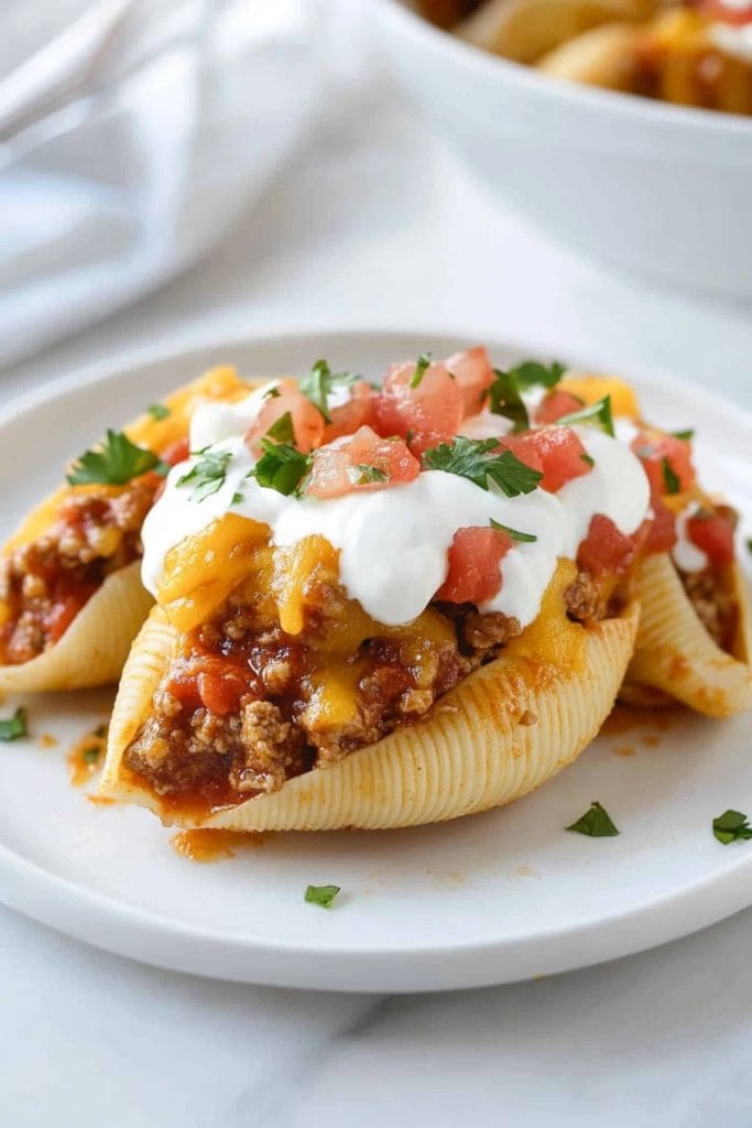 Taco Stuffed Shells Recipe - Insanely Good