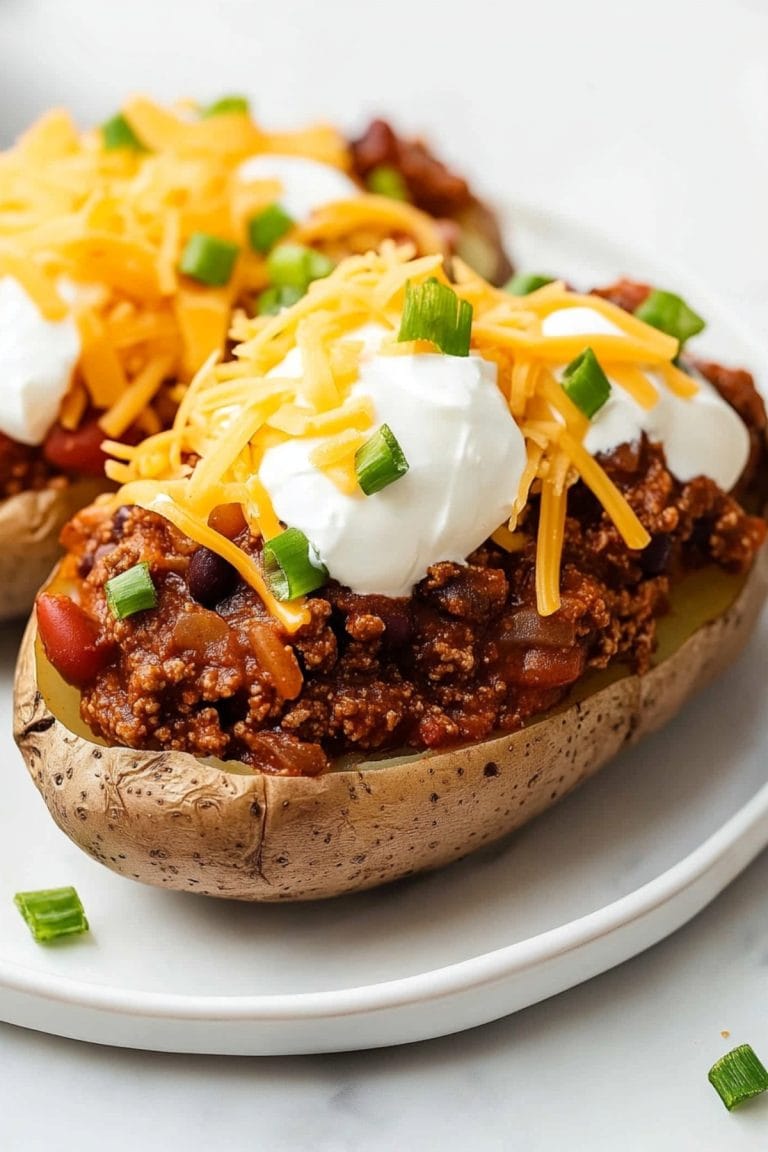 Chili Baked Potatoes - Insanely Good