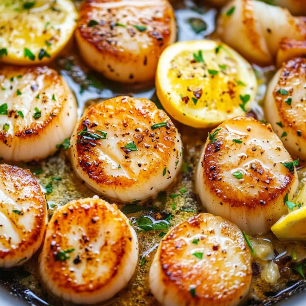 Lemon Garlic Butter Scallops - Insanely Good