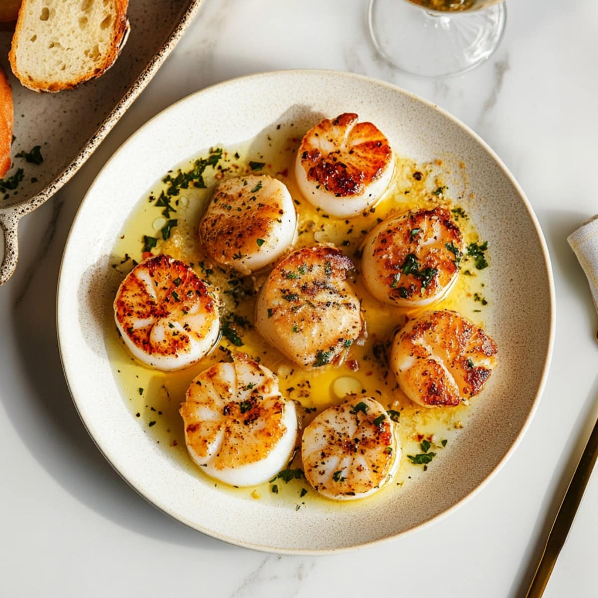 Lemon Garlic Butter Scallops - Insanely Good