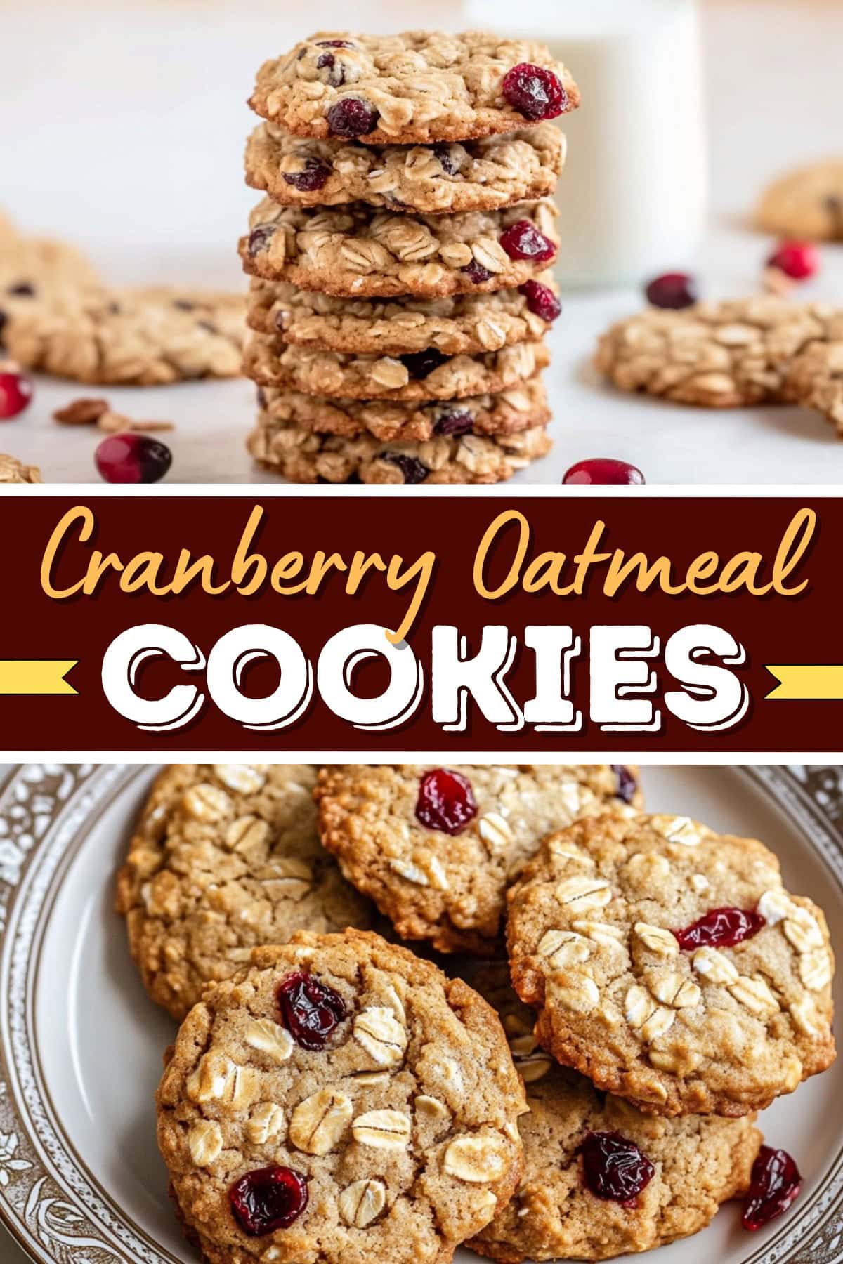 Cranberry Oatmeal Cookies - Insanely Good