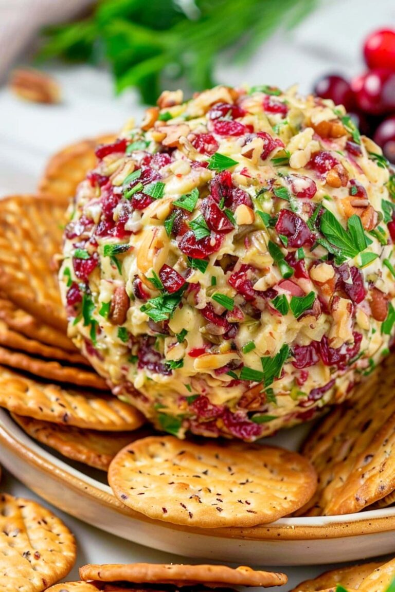 Cranberry Pecan Cheese Ball - Insanely Good