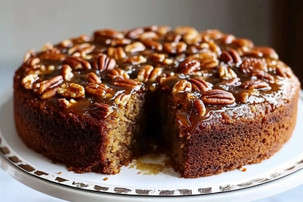 Pecan Upside Down Cake - Insanely Good