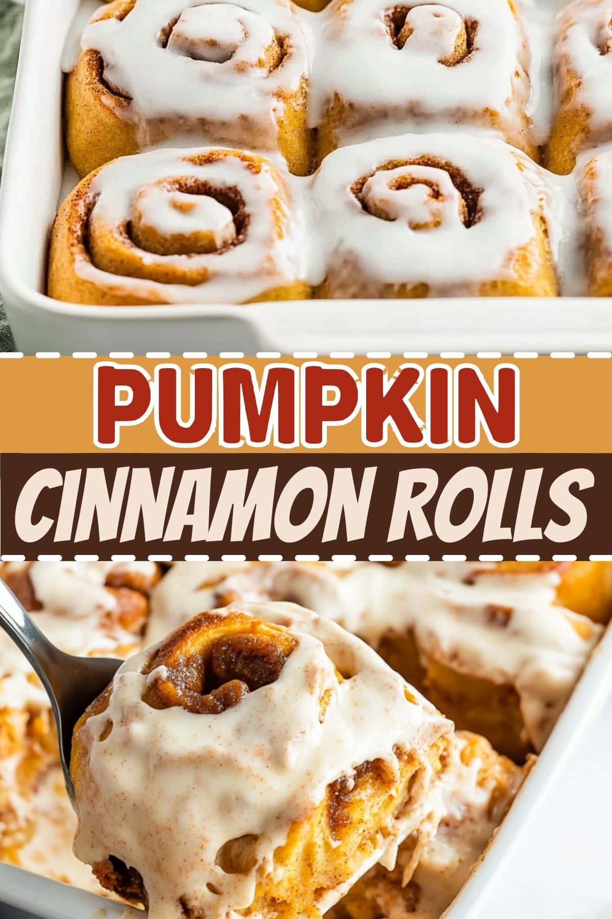Pumpkin Cinnamon Rolls - Insanely Good