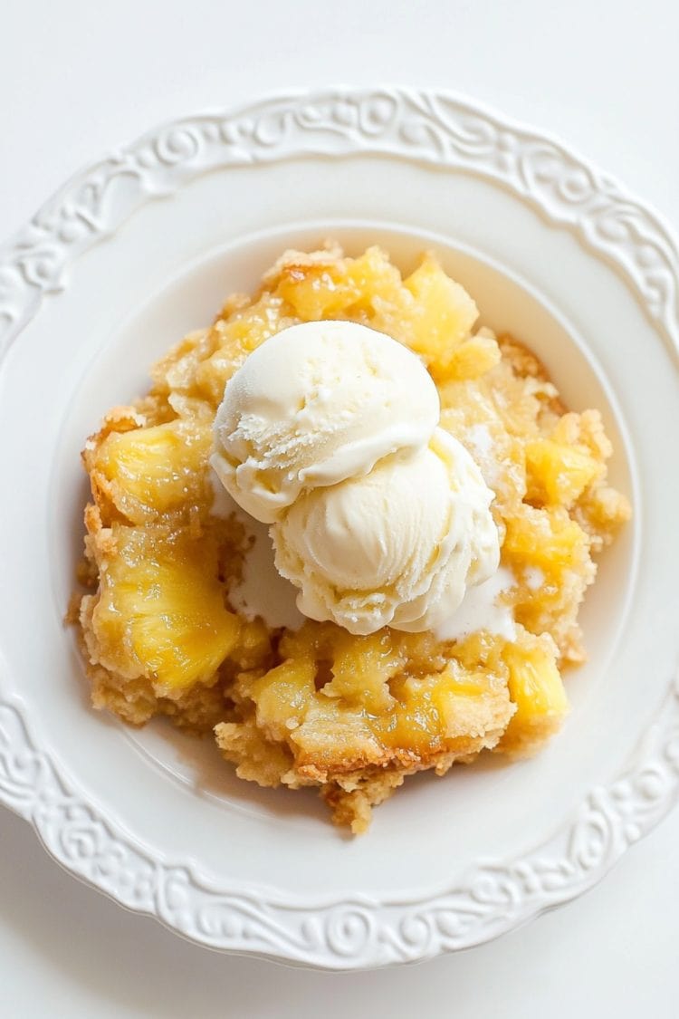Homemade Pineapple Cobbler - Insanely Good