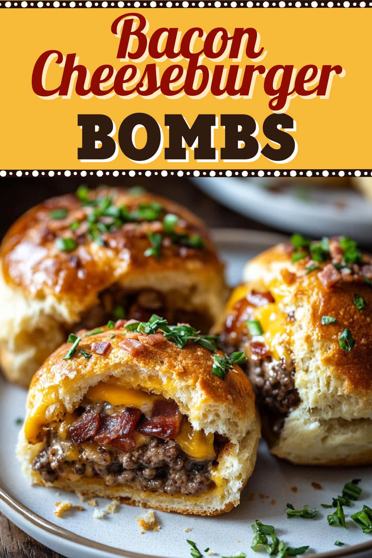 Bacon Cheeseburger Bombs - Insanely Good