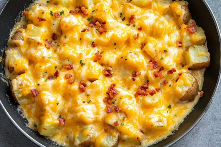 Baked Cheesy Ranch Potatoes - Insanely Good