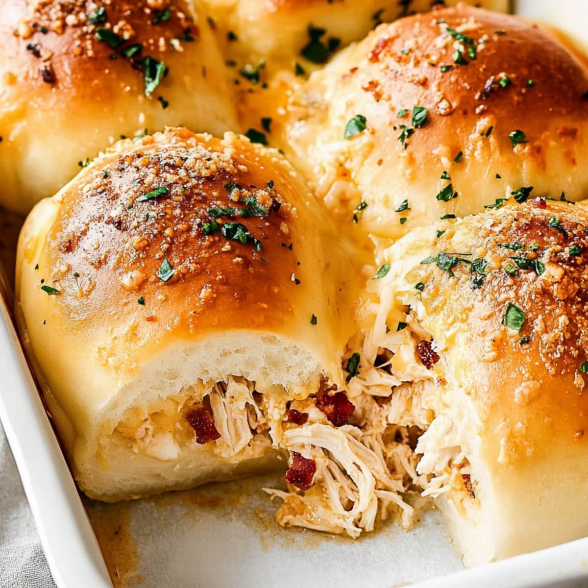 Chicken Bacon Ranch Sliders - Insanely Good