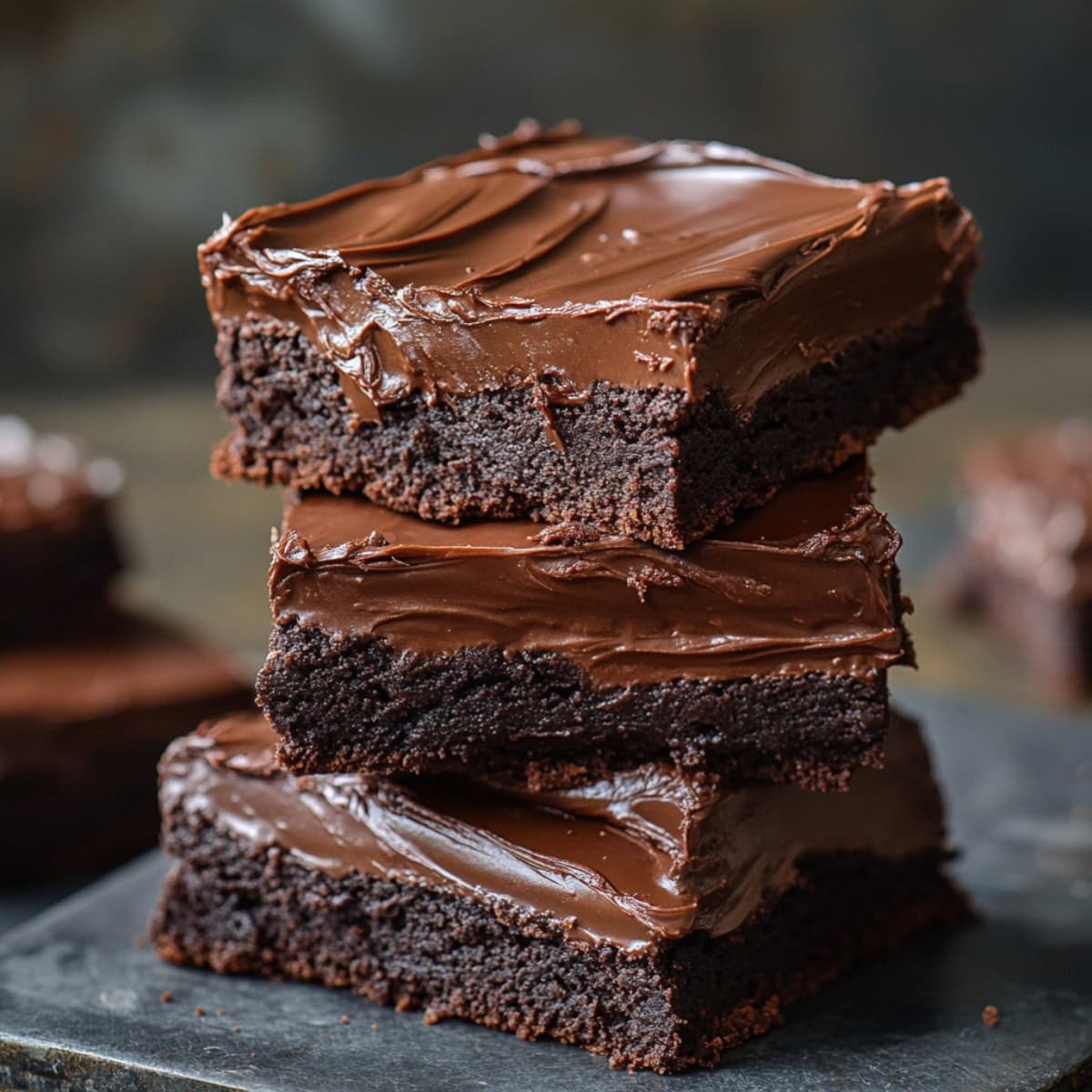Chocolate Frosted Fudge Brownies - Insanely Good